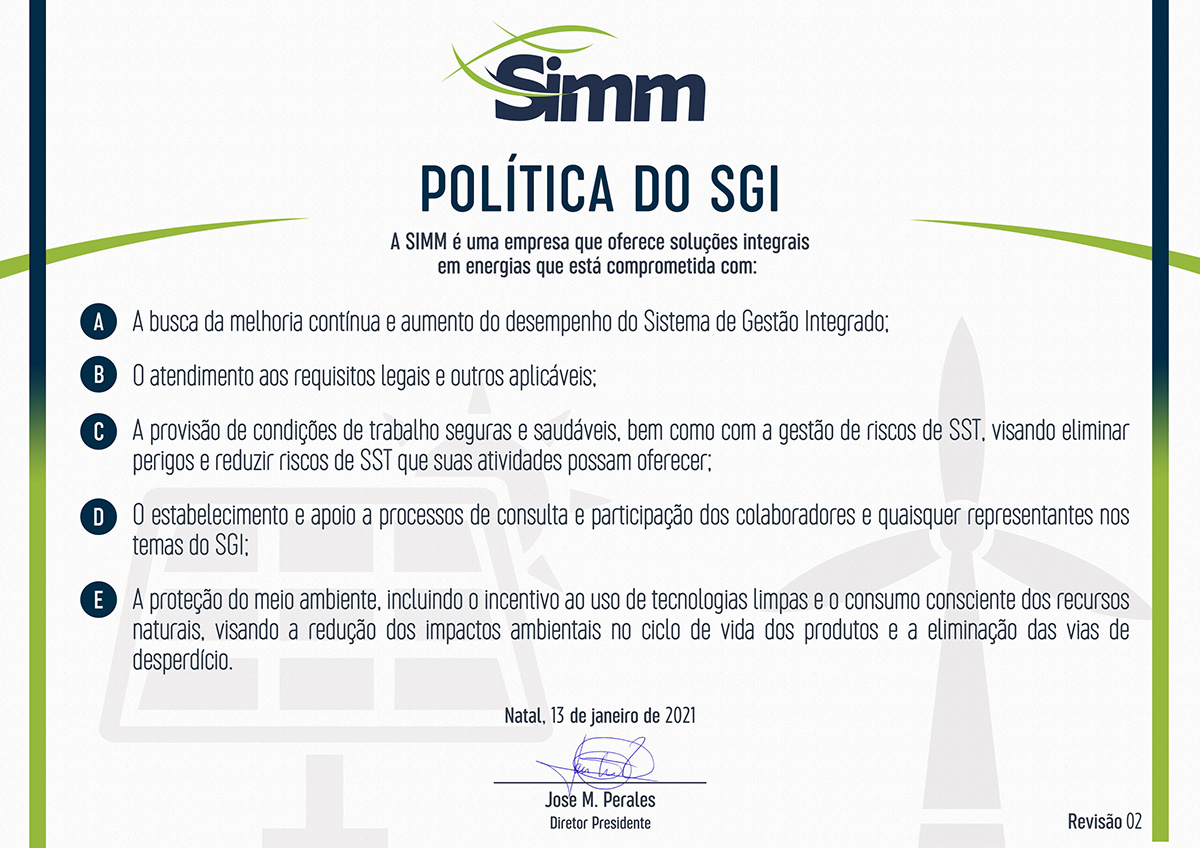 Políticas SGI - Simm